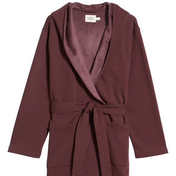 UGG | Other | Ugg Mens Brunswick Deep Burgundy Cottonjersey Robe | Poshmark